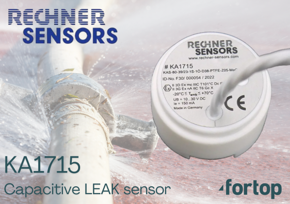The Rechner KA1715 LEAK sensor leaves no drop unnoticed.